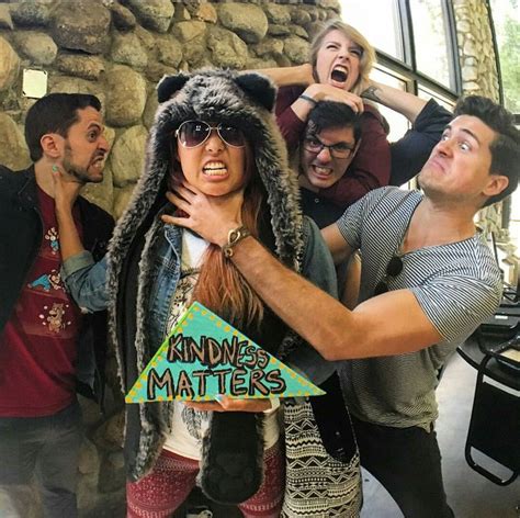 David Moss Shayne Topp Smosh Squad Wesley Johnson Courtney Miller