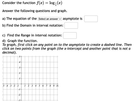 solved consider the function f x log41 x answer the