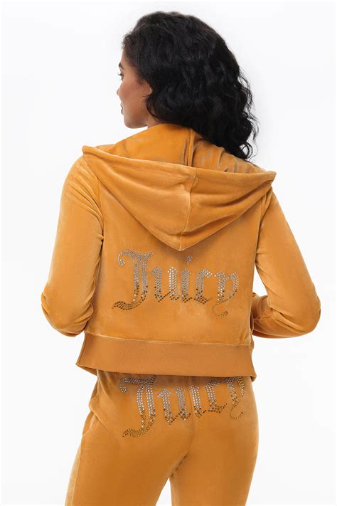 Ombre Big Bling Velour Hoodie Juicy Couture