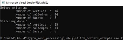 多边形网格处理 拼接（stitching） 《cgal》 极客文档
