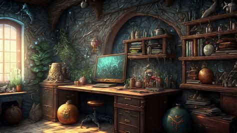 ファンタジーな魔法使いの部屋 フリー素材サイトギャラリーハウス