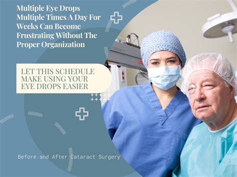 Cataract Eye Drop Schedule For Cataract Surgery Medication Tracker Eye