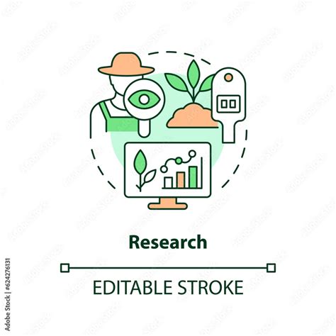 2d Customizable Research Icon Representing Vertical Farming And Hydroponics Concept Isolated