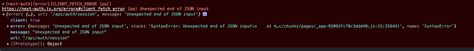 Clientfetcherror Expected End Of Json Input Next Auth Sst · Issue