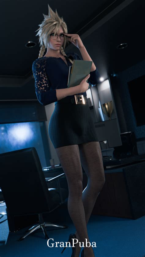 Rule 34 3d Blender Cloud Strife Crossdressing Male Final Fantasy