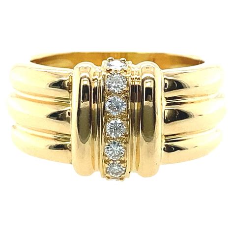 18k Gold Diamond Designer Oj Perrin Fashion Ring At 1stdibs Perrin Gold