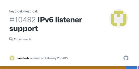 ipv6 listener support · issue 10482 · keycloak keycloak · github