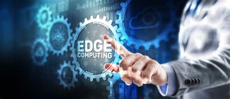 Edge Computing Distributed Computing On Devices Stock Image Image Of