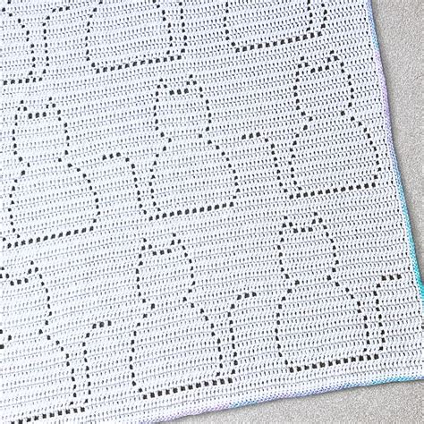 Filet Crochet Cat Blanket Pattern Crochet Cat Blanket Pattern Filet