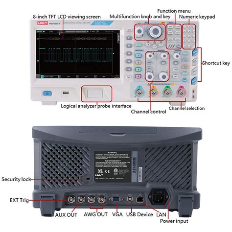 TestEquity UNI T MSO Mixed Signal Oscilloscope Channel MHz GS S Mpts MSO