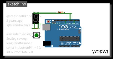 Dice Wokwi ESP32 STM32 Arduino Simulator