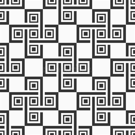 Vector Seamless Pattern Repeating Geometric Tiles With Intertwining