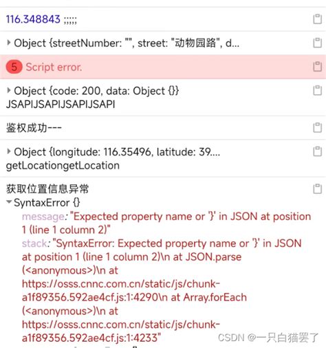 2024 06 25 工作日常 通过json parse 进行转换时发生报错 expected property name or } in json at position csdn博客