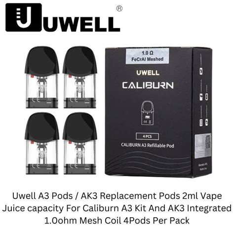Uwell A3 Pods Ak3 Replacement Pods Buy Best Online Shop