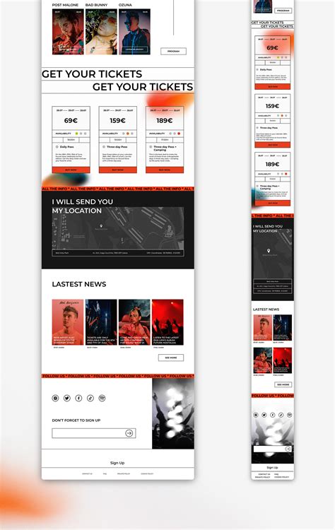 sound wave ux ui design landing page behance