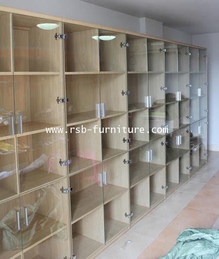 ตู้เอกสาร บานกระจกล้วน 5ชั้น ขนาด 80 X 40 X สูง 200 Cm รหัส 957 โต๊ะทำงาน โต๊ะคอมพิวเตอร์