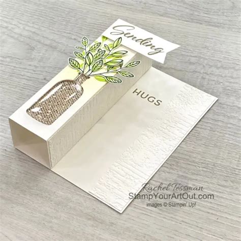 Layering Leaves Square Column Fold Card Stamp Your Art Out