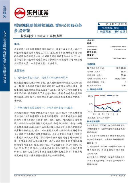 事件点评：拟实施限制性股权激励，看好公司各业务多点开花