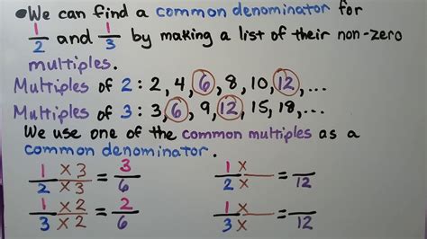 Least Common Denominator Definition