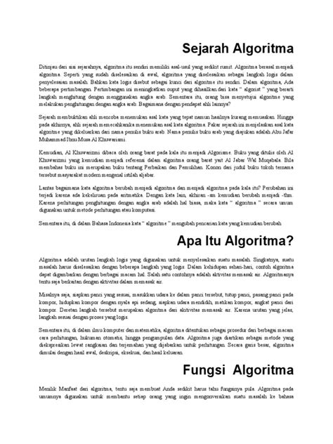 Tugas 2 Algoritma Pdf Metode And Bahan Ajar Komputer