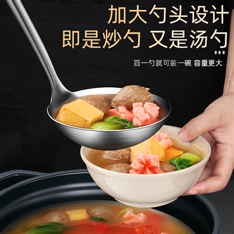 德国加厚304不锈钢锅铲煎铲汤勺家用厨具套装全套一体炒菜铁铲子虎窝淘