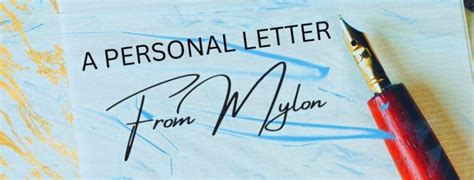 A Personal Letter From Mylon Christi Le Fevre With Mylon Le Fevre