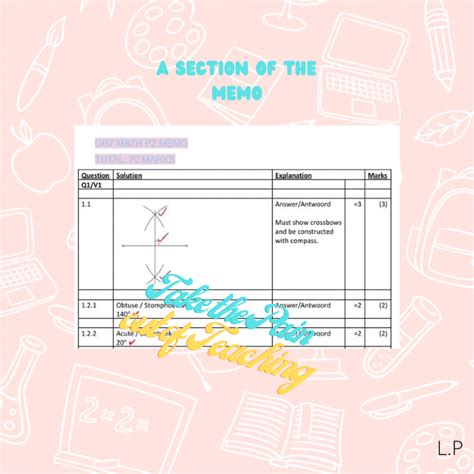 Gr7 Math P2 November Exam • Teacha