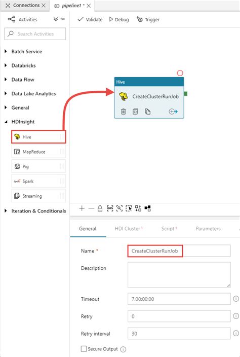 tutorial on demand clusters in azure hdinsight with data factory