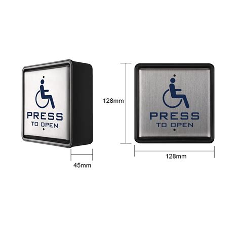 Automatic Door Wired Disabled Switch For The Disabled Pb09 Access Control System Push Press