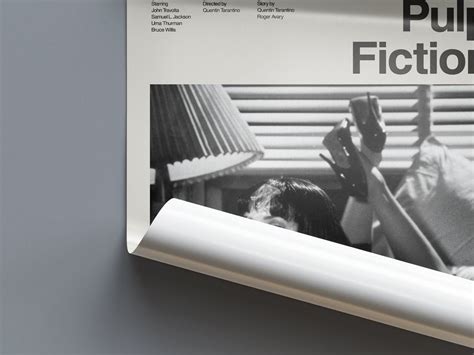 Pulp Fiction Movie Poster Mid Century Movie Poster 8 X 10 Sold By