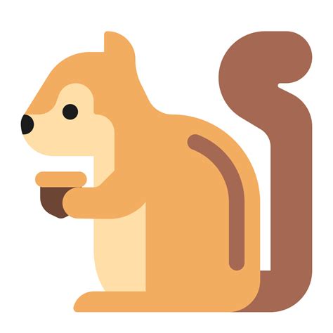 Chipmunk Flat Icon Fluentui Emoji Flat Iconpack Microsoft