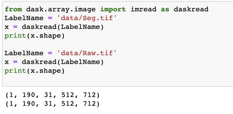 Dask Array Strange Behaviour For Label Images Development Imagesc Forum
