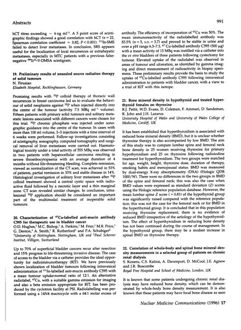 Pdf Abstract Bone Mineral Density In Hypothyroid And Treated Hyper Thyroid Females On Thyroxine