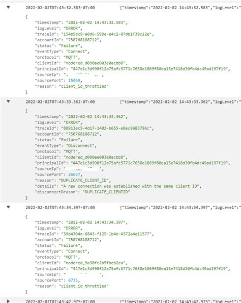 Mqtt Connection To Aws Iot Core Disconnecting And Not Reconnecting Without Restarting Flows