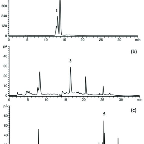 Hplc Chromatograms Of Phenolic Compounds From Brp Extracts With