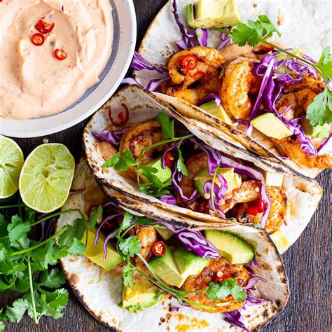 Grilled Shrimp Tacos Recipe Weeknight Spicy Bbq Shrimp Tacos The
