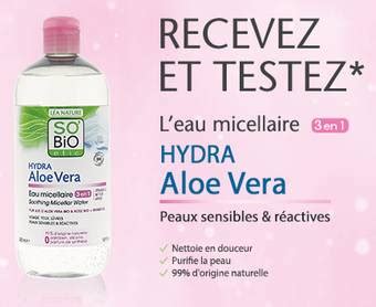 Testez l Eau Micellaire SO BiO étic
