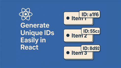 how to generate unique ids in react easily republic of developers