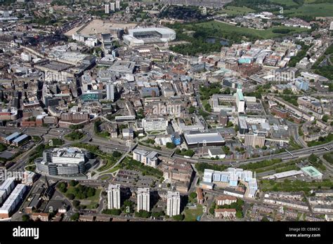 Northumbria University From The Air With Newcastle Upon Tyne Also Stock
