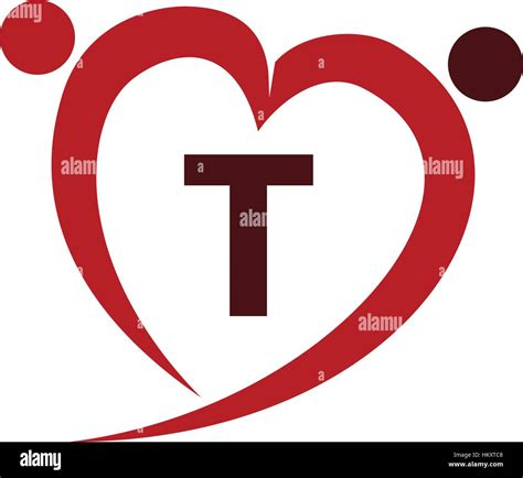 Love Initial T Stock Vector Image And Art Alamy