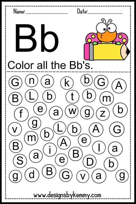 Find And Color Alphabet Activity Worksheet For Preschoolers Free