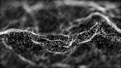 Premium Photo Data Technology Illustration Abstract Futuristic Background Wave With Connecting