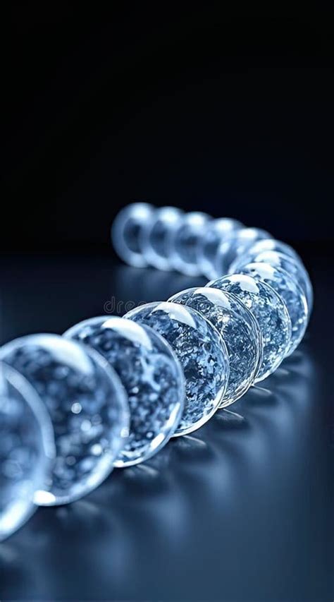 String Of Glass Spheres Stock Illustration Illustration Of Spheres 367491532