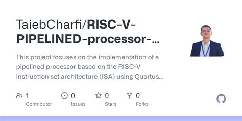 Github Taiebcharfirisc V Pipelined Processor Implementation