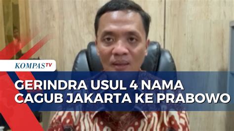 Ini 4 Nama Yang Diusulkan Gerindra Jadi Cagub Jakarta Ada Keponakan