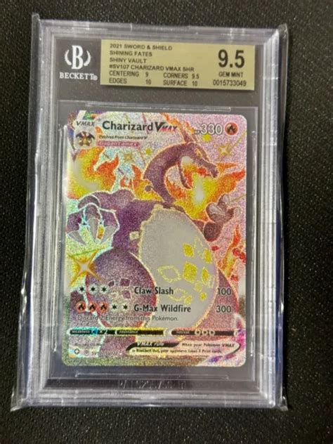 Pokemon Tcg Charizard Vmax Sv107sv122 Shining Fates Bgs 95 Gemme