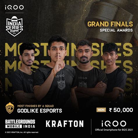 Bgmi Team Godlike Esports To Represent India At Pmgc 2021