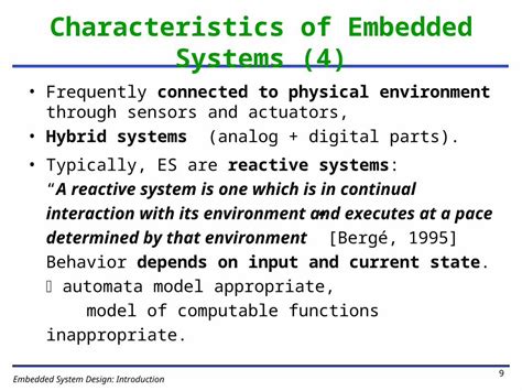 Ppt Embedded Systems Design 1 Introduction Embedded System Design