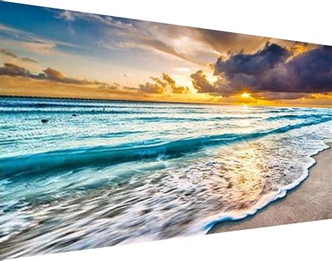 Hongyrjy Strand Diamond Painting für Erwachsene Großes Format Strand