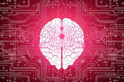 Women Brain Thinking And Healthcare Technology On A Pink Background Ai